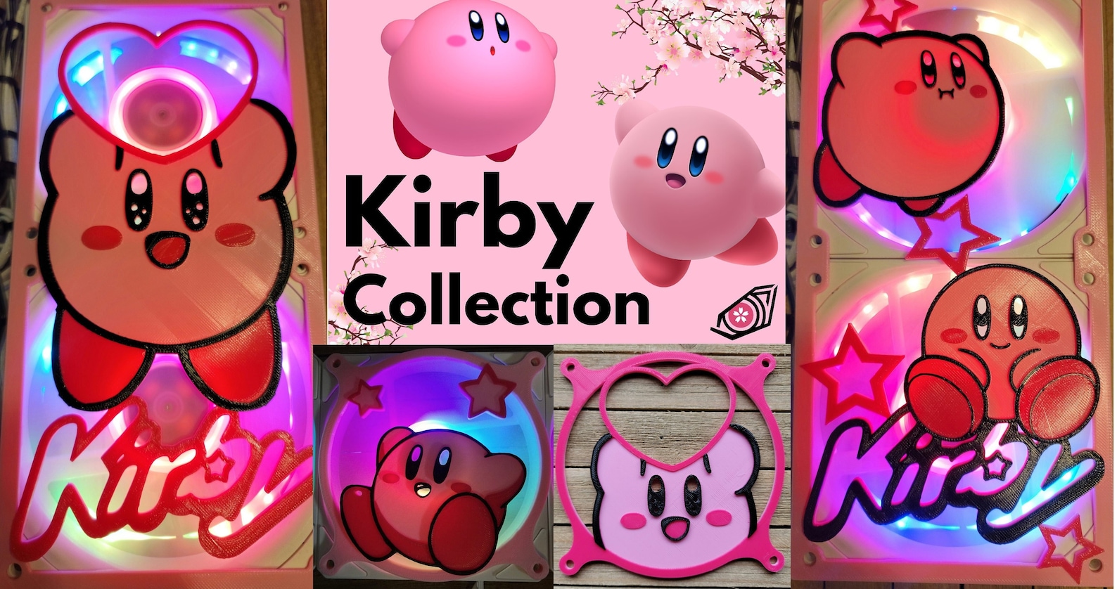 Kirby Collection - Tri Color Gaming Computer Fan Shroud / Grill / Cover ...