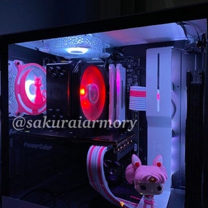 Crescent Moon Cat Gaming Computer Fan Shroud / Grill / Cover - Custom ...