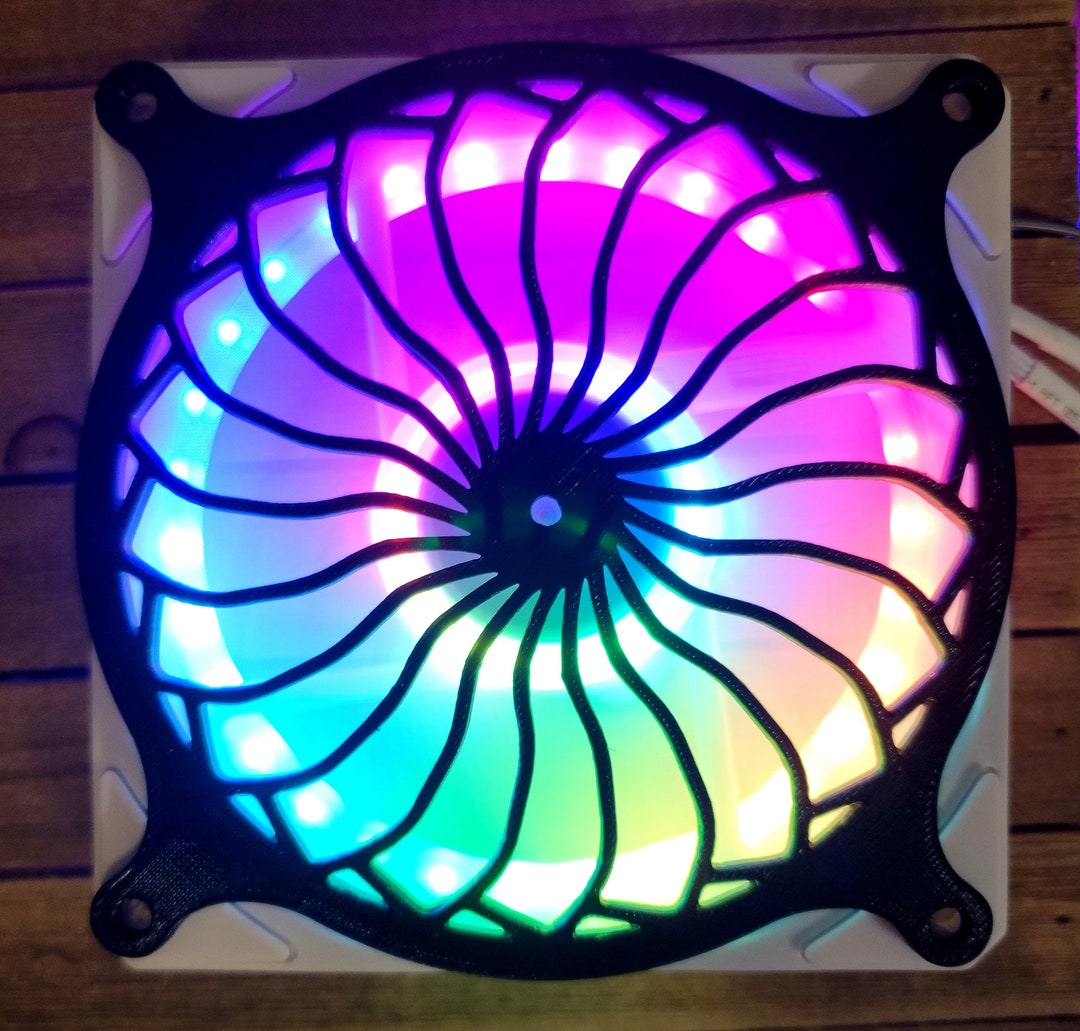 Pinwheel Spiral - Artisan Gaming Computer Fan Shroud / Grill / Cover ...