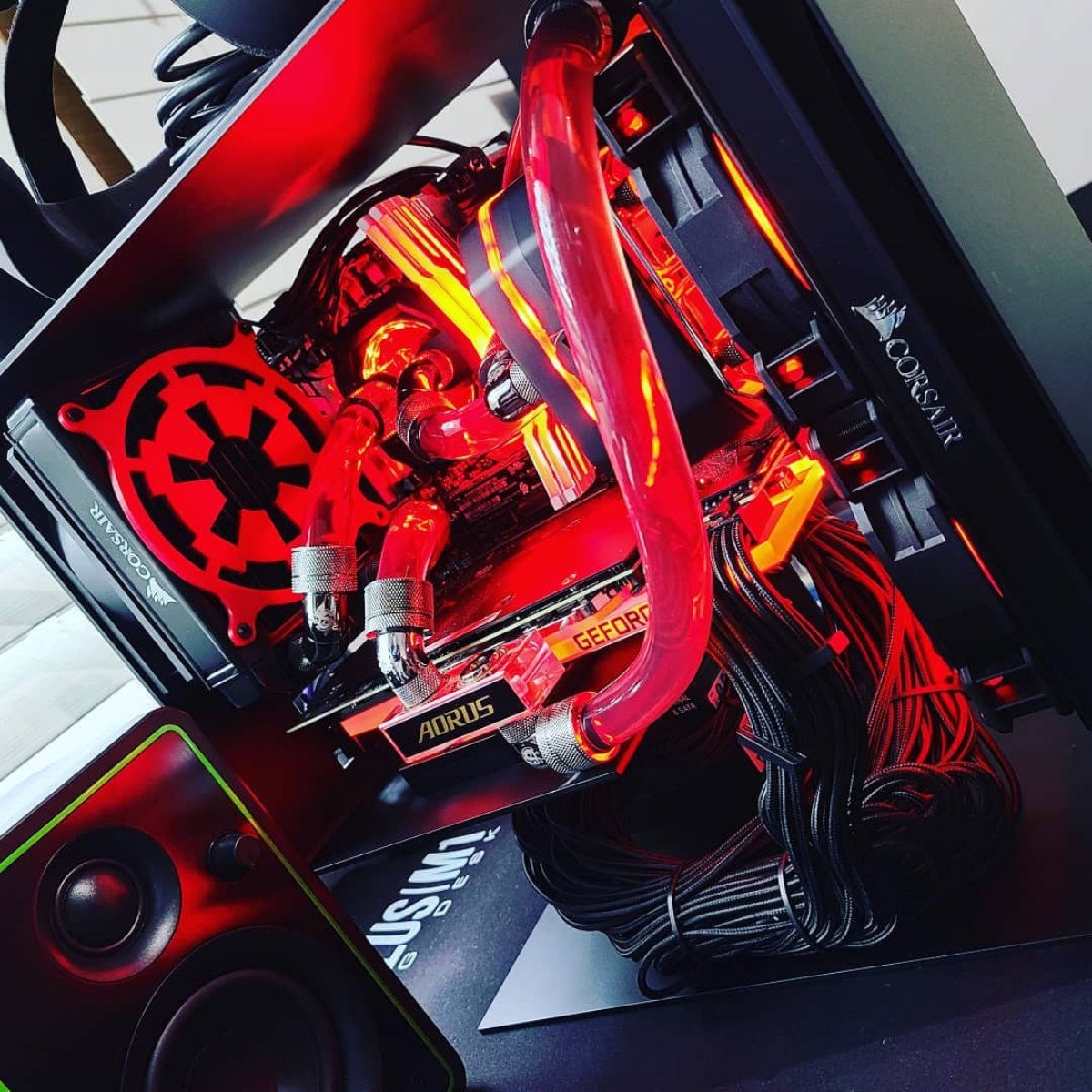 Galactic Empire Logo / Imperial Gaming Computer Fan Shroud / Grill ...