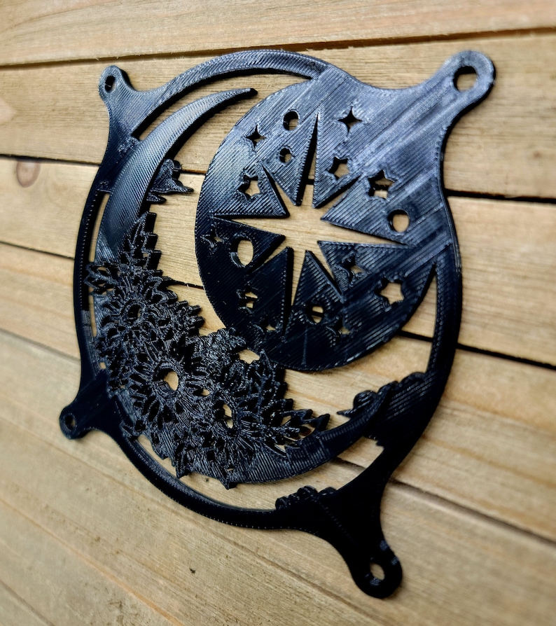 Crescent Harvest Gaming Computer Fan Shroud / Grill / Cover - Custom 3D ...