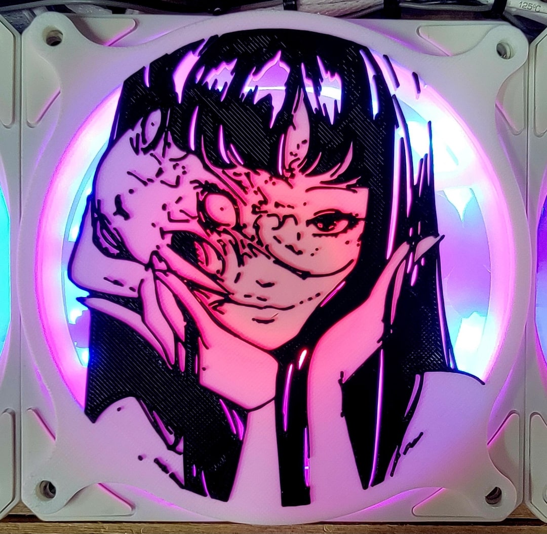 Tomie Portrait - Junji Ito Dual Color Gaming Computer Fan Shroud ...