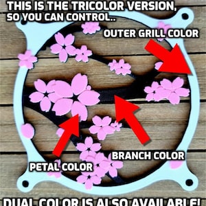 Sakura Cherry Blossom Branch Collection Tricolor Gaming Computer ...