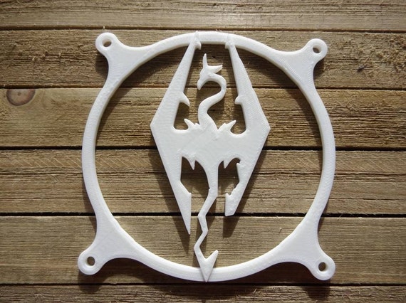 Skyrim / Dragonborn Symbol Gaming Computer Fan Shroud / Grill | Etsy