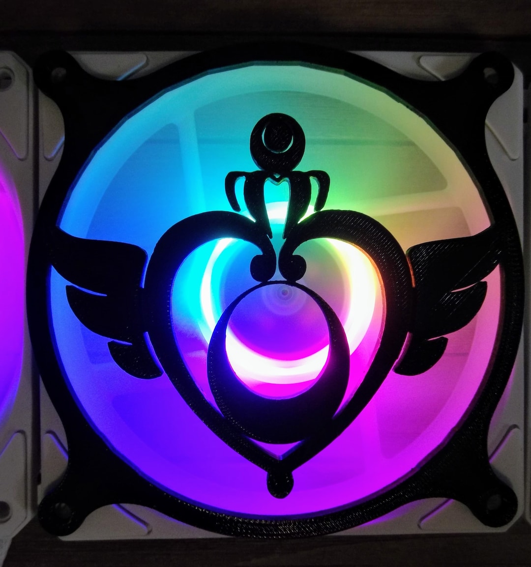 Winged Heart Gaming Computer Fan Shroud / Grill / Cover - Custom 3D ...