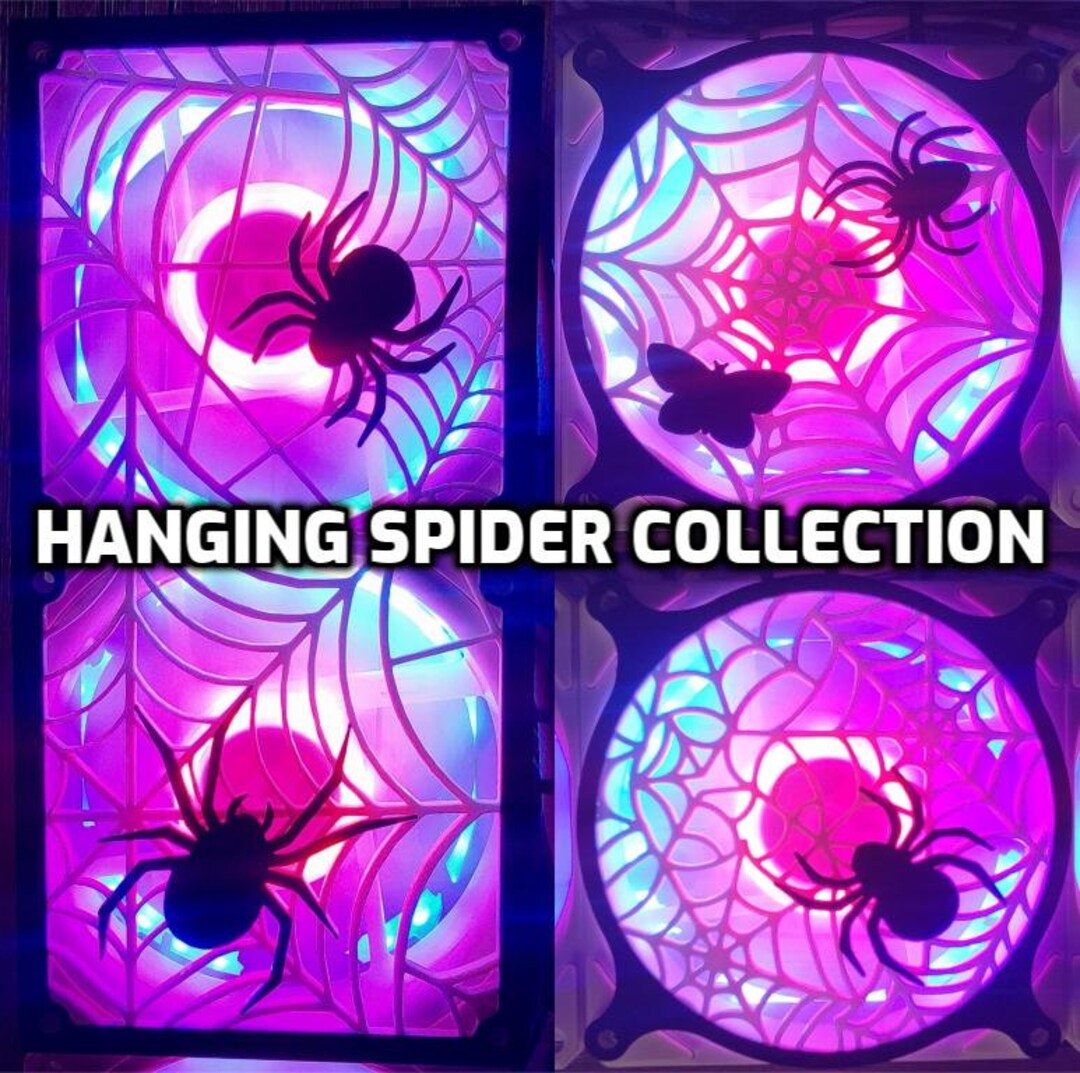 Hanging Spider Collection - Dual Color Artisan Gaming Computer Fan ...