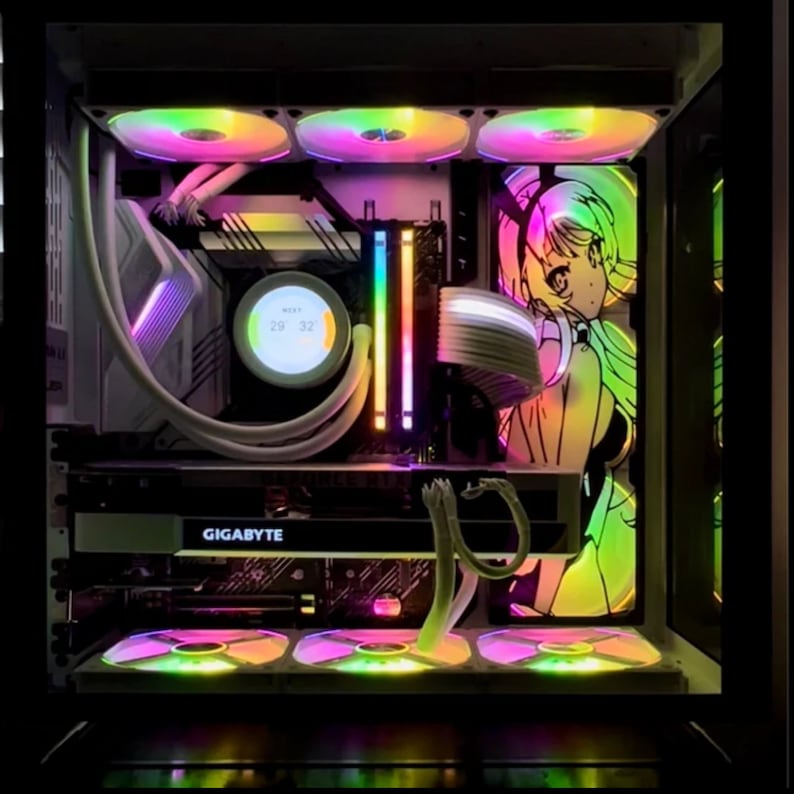 Mai Bunny Girl Senpai 360mm Dual Color Gaming Computer Fan - Etsy
