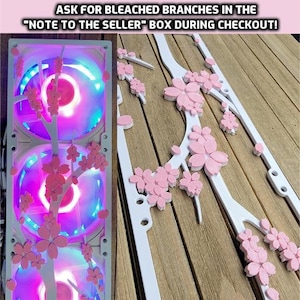 Sakura Cherry Blossom Branch Collection Dual Color Gaming Computer ...