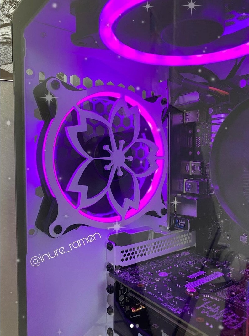 Sakura Cherry Blossom Logo V2 Gaming Computer Fan Shroud / - Etsy