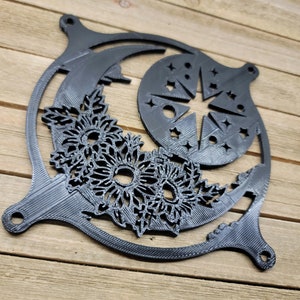 Crescent Harvest Gaming Computer Fan Shroud / Grill / Cover - Custom 3D ...