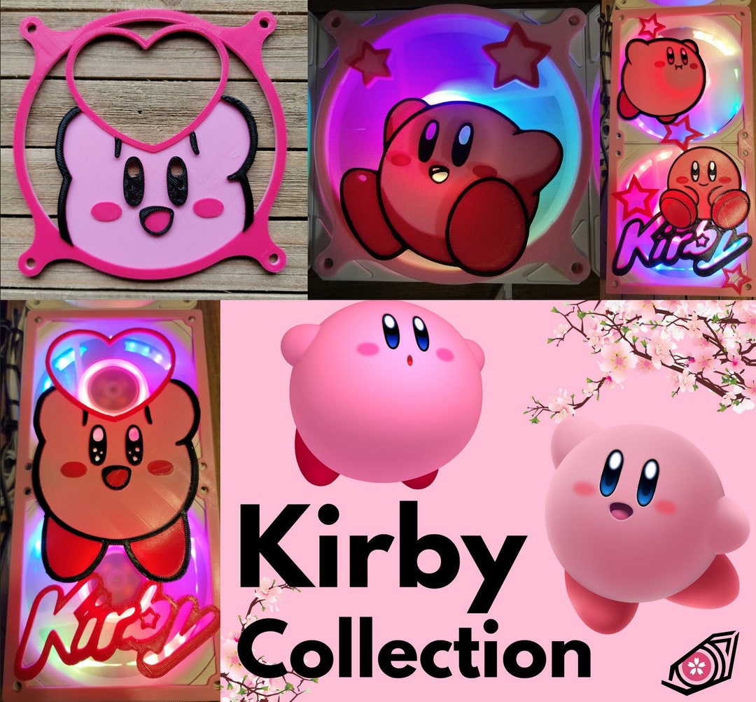 Kirby Collection - Tri Color Gaming Computer Fan Shroud / Grill / Cover ...