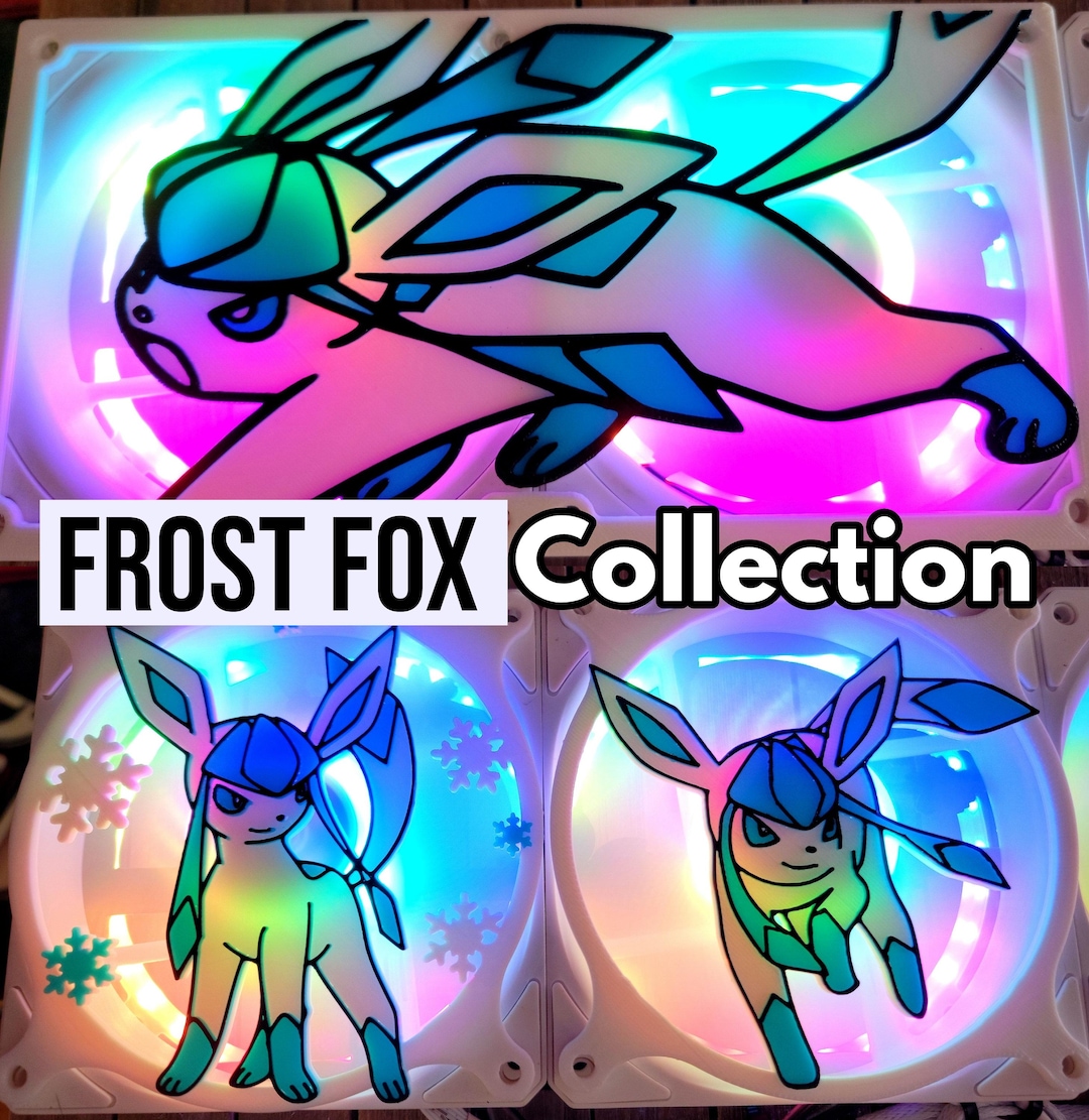 Frost Fox Collection - Tri Color Gaming Computer Fan Shroud / Grill ...