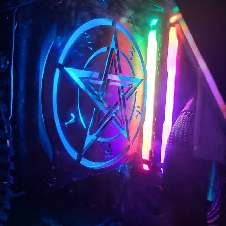 Pentagram / Pentacle Gaming Computer Fan Shroud / Grill / - Etsy