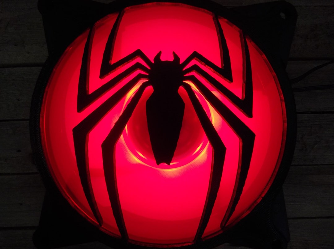 Spider Emblem Gaming Computer Fan Shroud / Grill / Cover - Custom 3D ...