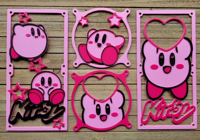 Kirby Collection Tri Color Gaming Computer Fan Shroud / - Etsy