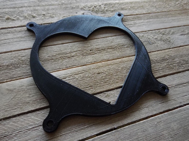 Solid Heart Gaming Computer Fan Shroud / Grill / Cover - Custom 3D ...