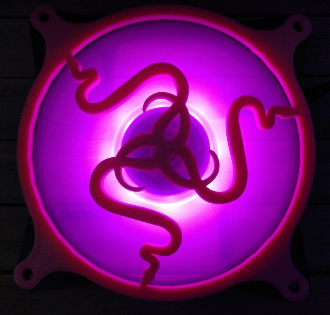 Razer Logo Gaming Computer Fan Shroud / Grill / Cover - Custom 3D ...