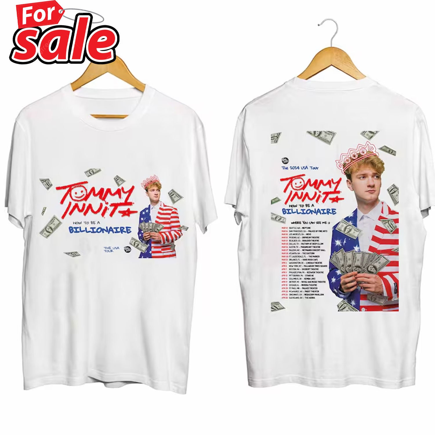 Tommyinnit 2024 USA Tour Shirt, Tommyinnit Fan Shirt, Tommyinnit 2024 ...