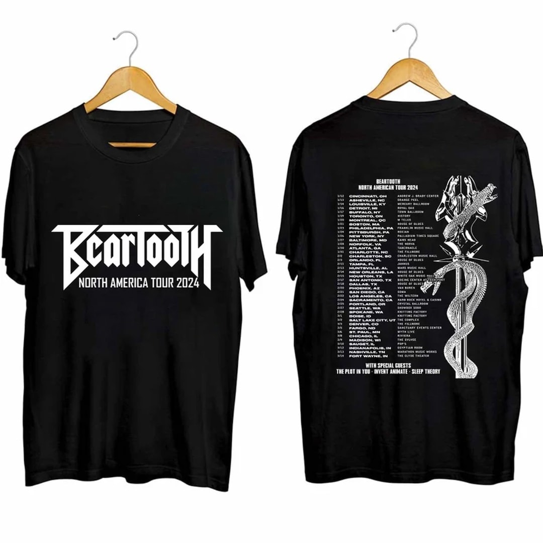 Beartooth North American Tour 2024 Shirt, Beartooth Tour 2024 T Shirt ...