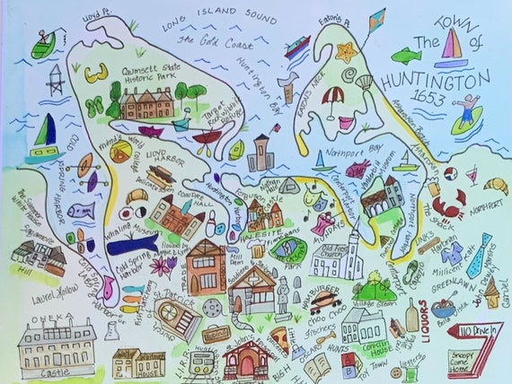 Map Of Huntington Village Ny