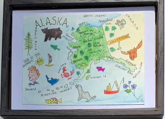 Alaska Map For Kids