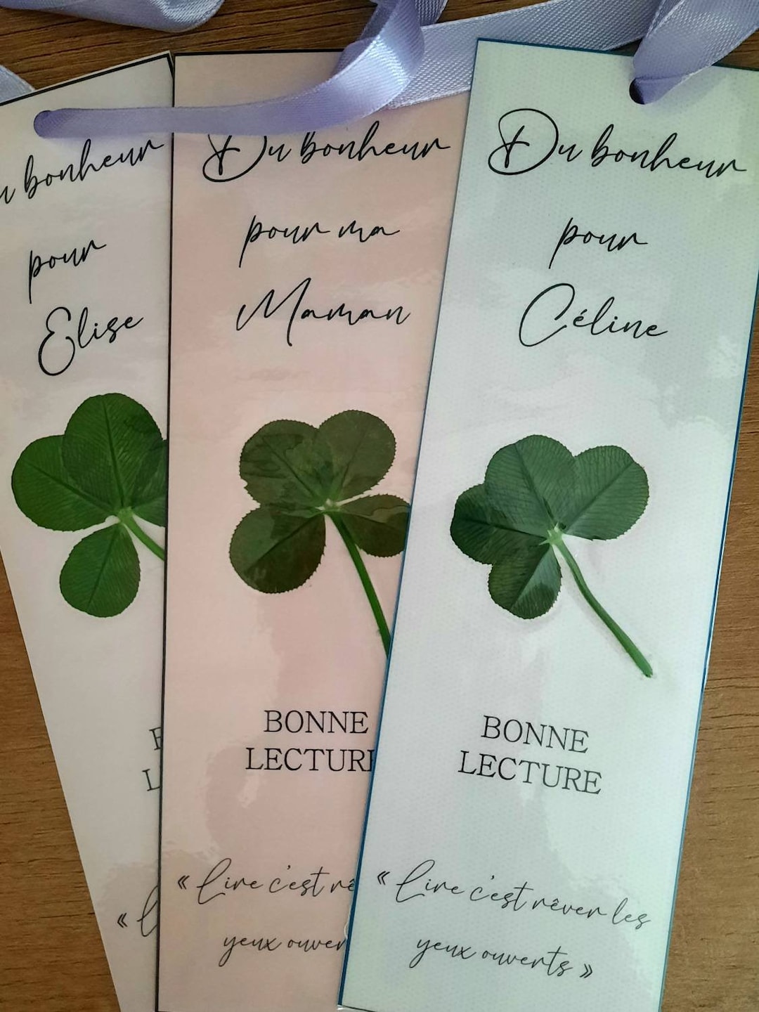 Lucky Bookmark 4-leaf Clover / Original Bookmark / Clover Bookmark ...