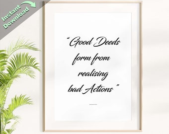Good Deeds Poster - Etsy