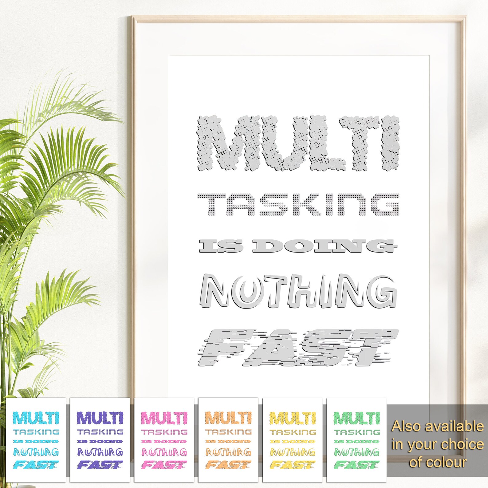 Multi-tasking, Myth, Quote, Wordart, Instant Digital Download, Print ...