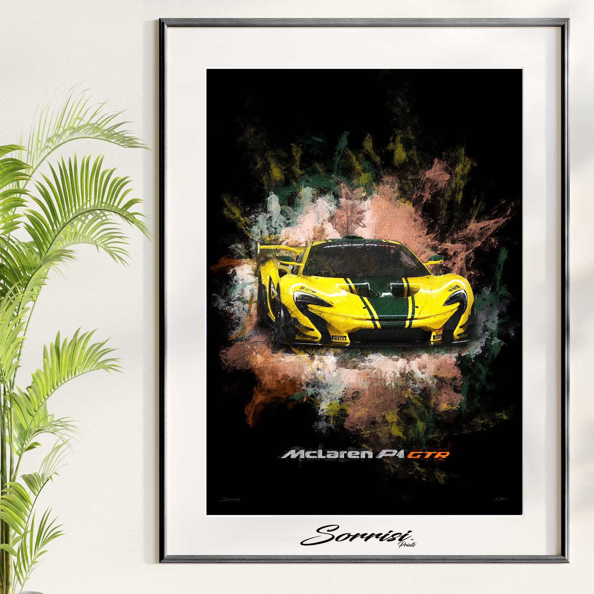 Mclaren P1 GTR, Hypercar, Portrait & Landscape, Oil Painting Effect ...