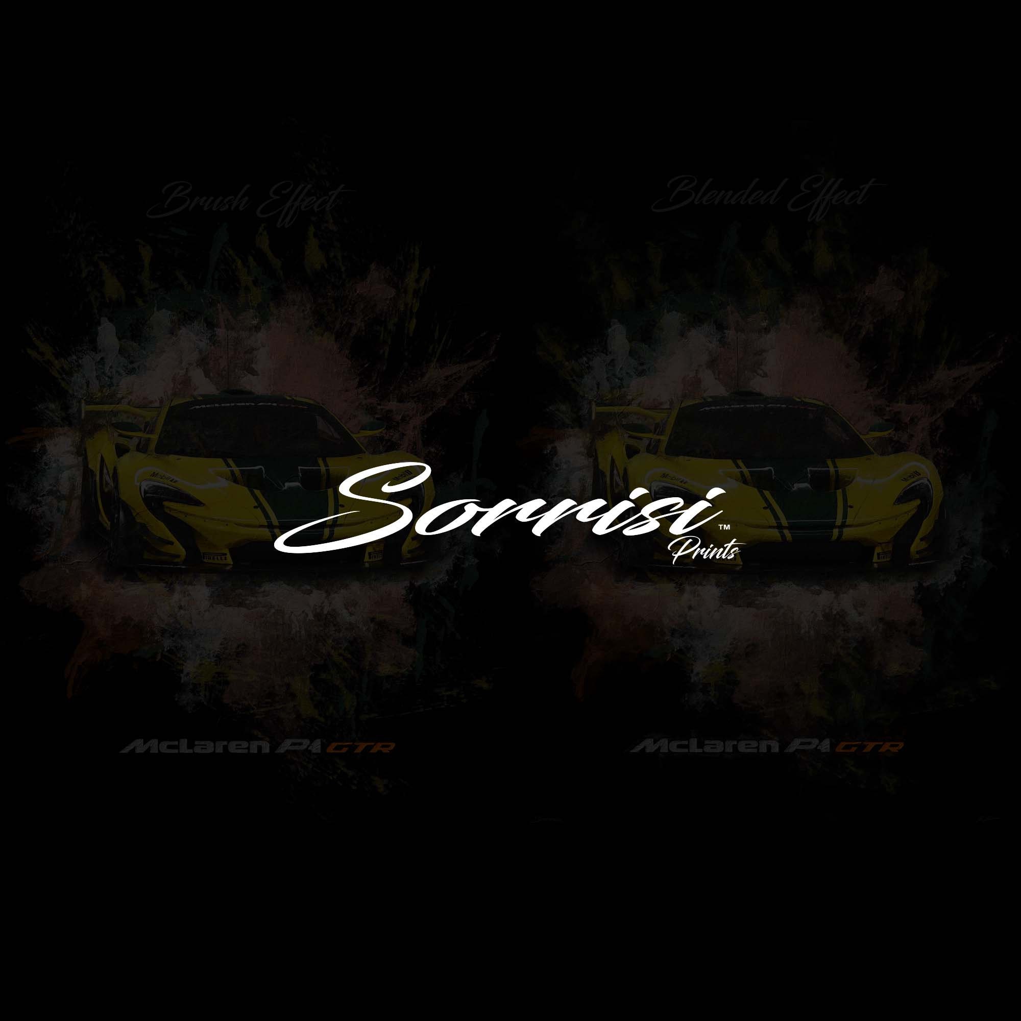 Mclaren P1 GTR Hypercar Portrait & Landscape Oil Painting - Etsy