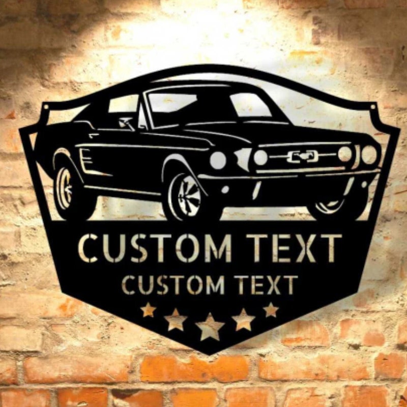 Mustang Garage Sign - Etsy