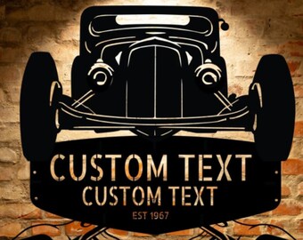 Custom Hot Rod Sign - Etsy