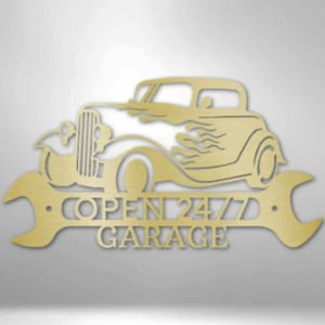 Hot Rod Shop Sign Workshop Personalized Sign Trike Shop Wall Hanging ...