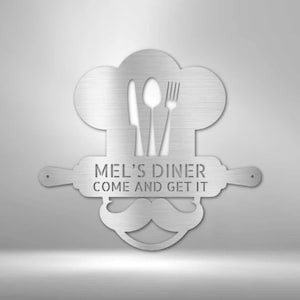 CUSTOM CHEF MONOGRAM Wall Art, Personalized Kitchen Home Wall Decor ...