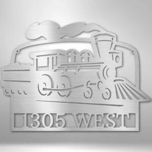 CUSTOM TRAIN SIGN Monogram Wall Art Personalize Coal Train Monogram ...