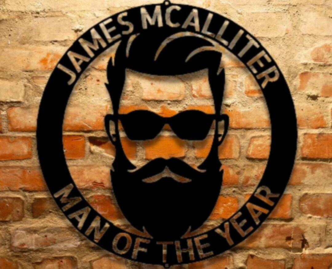Personalized Steel Monogram Sign: Manly Garage Wall Decor - Etsy
