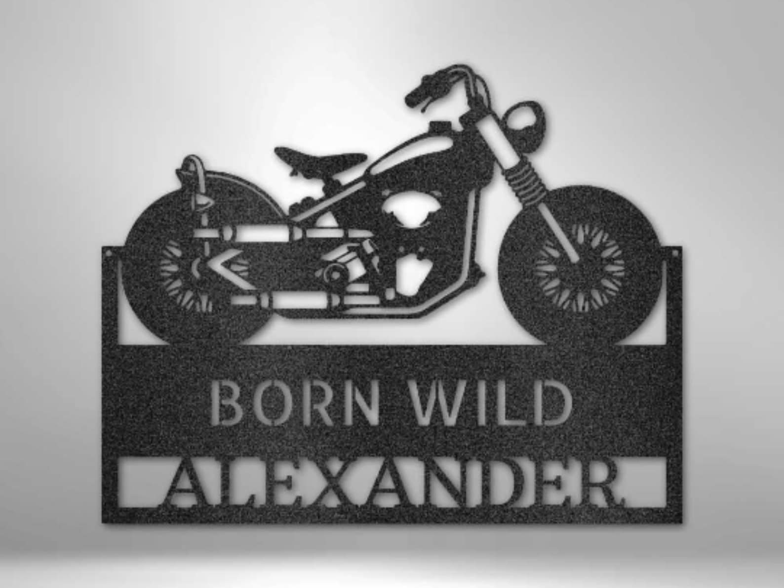 CUSTOM MOTORCYCLE SIGN Garage Steel Sign Monogram Wall Art - Etsy