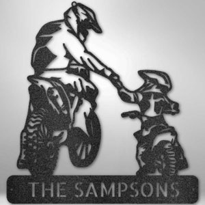 DIRT BIKE SIGN Monogram Steel Sign Personalized Dirt Bike Riding ...