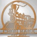 TRAIN NAME SIGN Monogram Steel Sign Customized Old Fashion Train ...