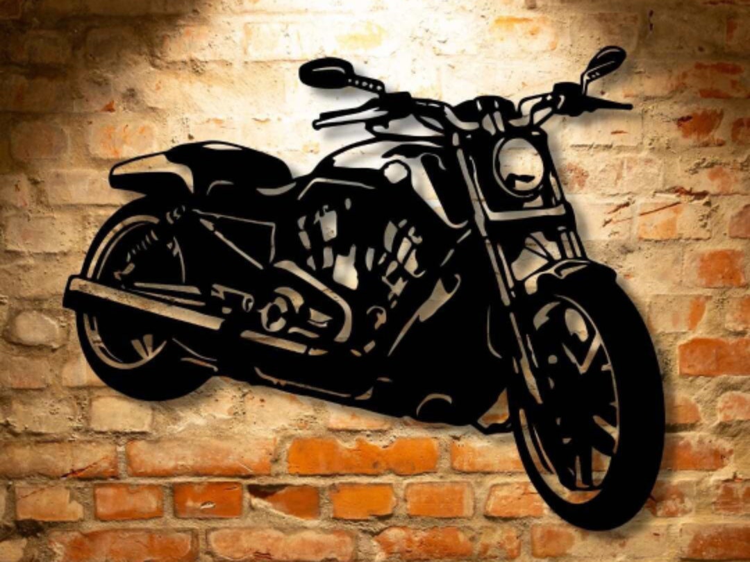 CUSTOM MOTORCYCLE GARAGE Sign Monogram Wall Art Customized Motorcycle ...