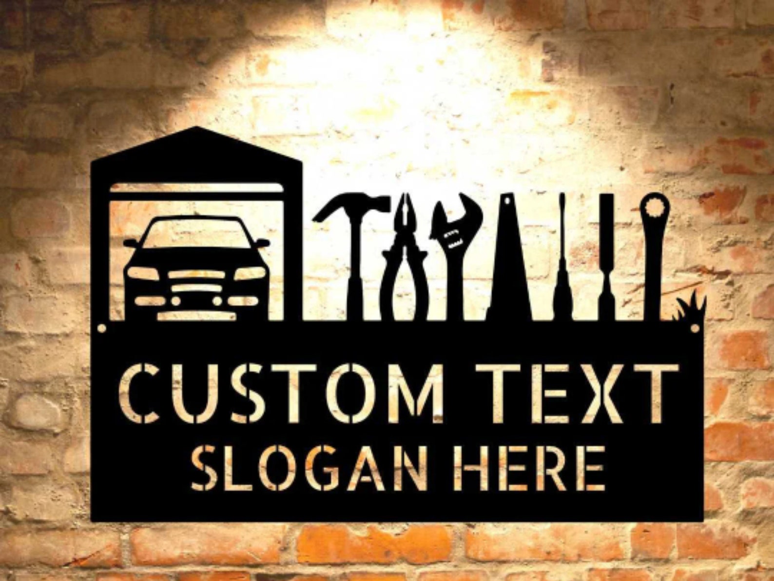 CUSTOM GARAGE TOOLS Sign Monogram Steel Sign Personalize - Etsy