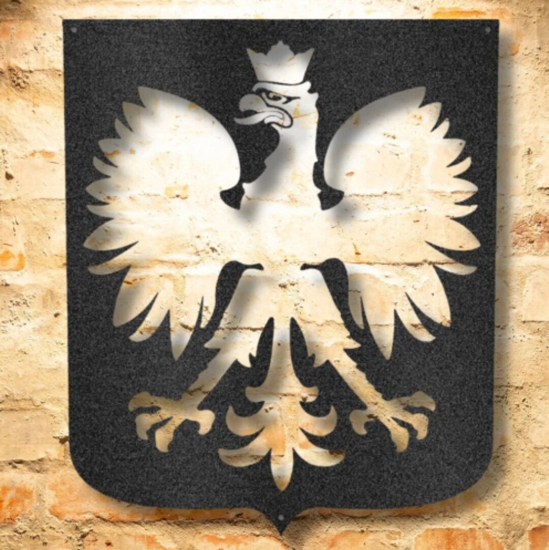 POLISH EAGLE SIGN Monogram Steel Sign Housewarming Gift Polish Eagle ...