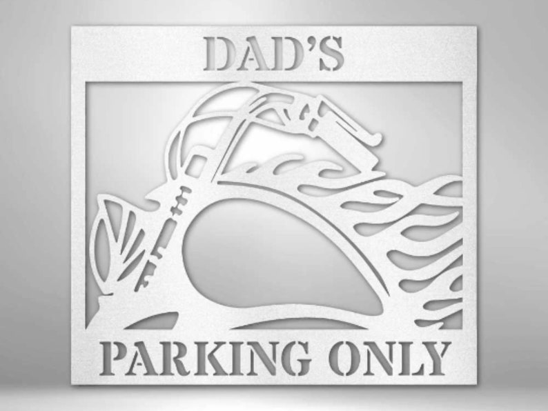 PERSONALIZE BIKER SIGN Monogram Steel Sign Customized Biker - Etsy