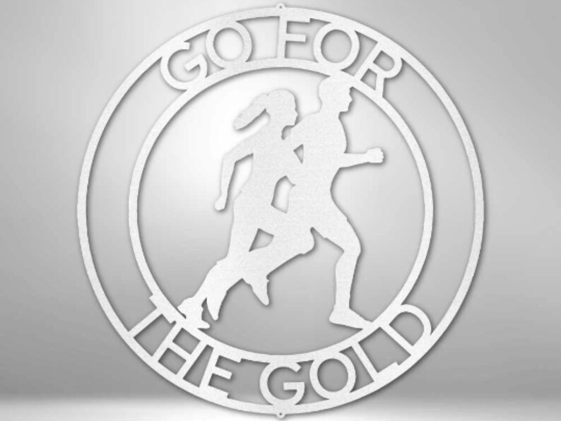 CROSS COUNTRY SIGN Monogram Steel Sign Custom Country Running - Etsy