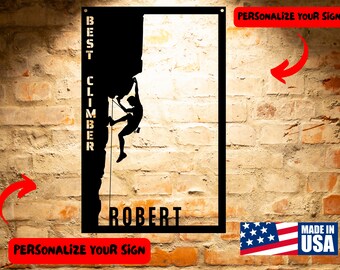 Male Climber Sign - Etsy
