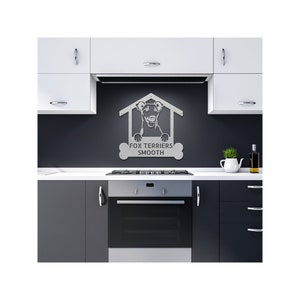 Customized Smooth Fox Terriers Sign, Personalized Dog Wall Art Home ...