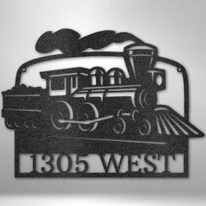 CUSTOM TRAIN SIGN Monogram Wall Art Personalize Coal Train Monogram ...