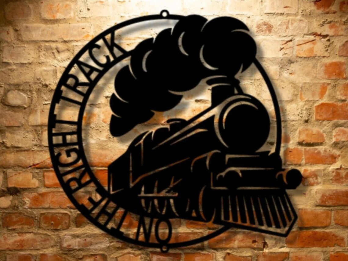 CLASSIC TRAIN SIGN Monogram Wall Art Customized Classic Train - Etsy