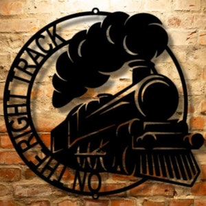 CLASSIC TRAIN SIGN Monogram Wall Art Customized Classic Train Monogram ...