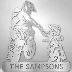 DIRT BIKE SIGN Monogram Steel Sign Personalized Dirt Bike Riding ...